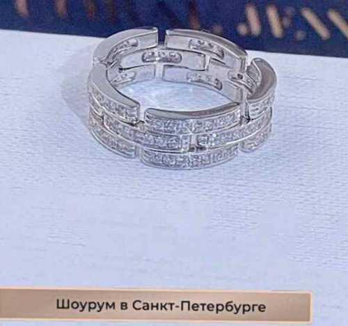 Кольцо Cartier Maillon Panthere из белого золота 1,8ct