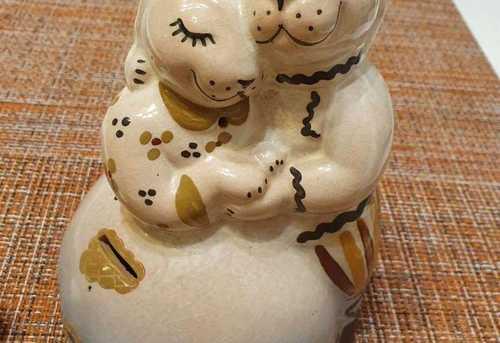 Статуэтка-копилка керамика семья зайцев
