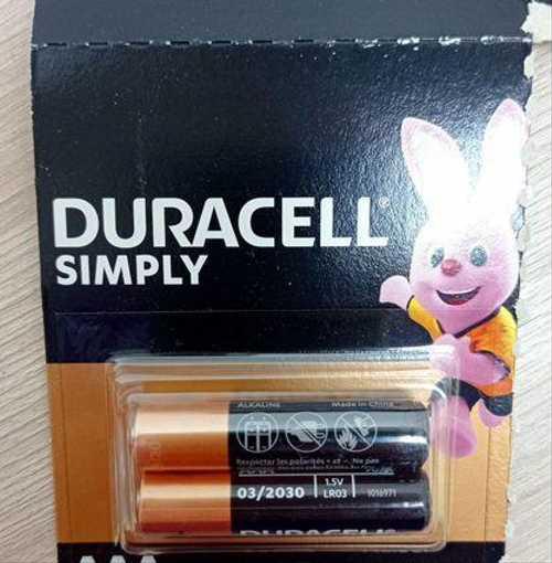 Батарейки ааа мизинчиковые Duracell Basic LR03