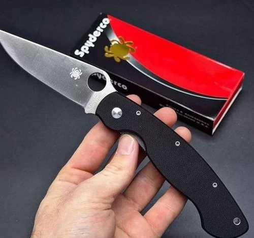 Нож складной Spyderco Military black