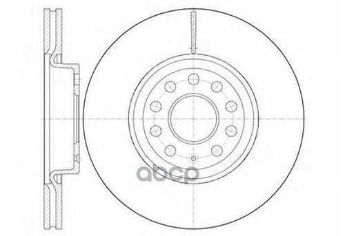Диск торм. Audi A3 Q3 TT 14- 697210 Road house