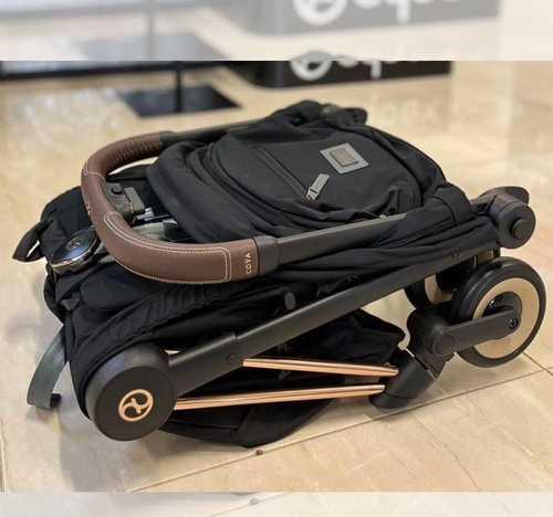 Cybex coya черная на rose gold