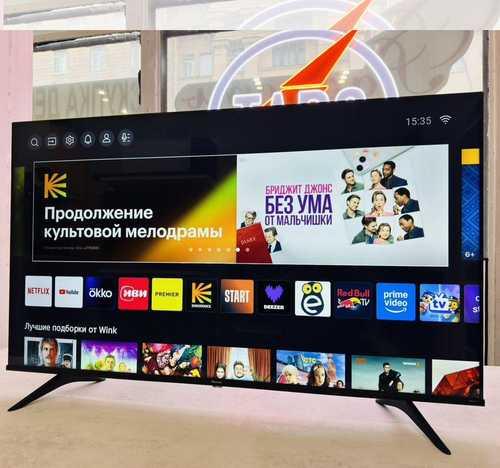 Огромный Hisense 140см UHD 4K SMART TV Wi-Fi