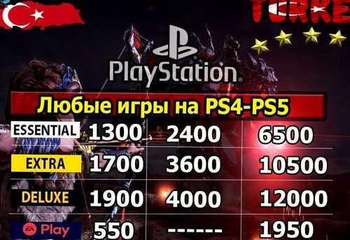 Подписка PS Plus Турция/Украина/Любые игры PS1312