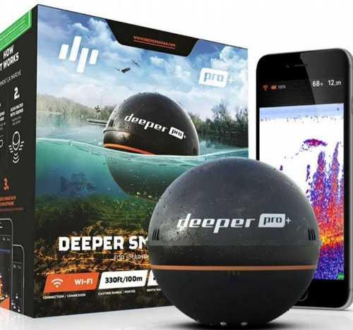 Беспроводной эхолот Deeper pro plus