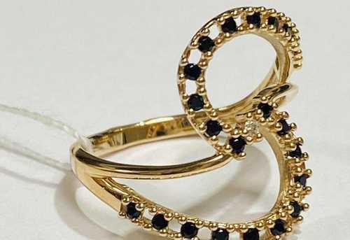 Золотое кольцо с фианитами (14630)*