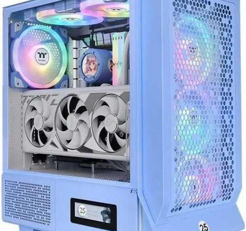 Thermaltake Ceres 330 TG argb Hydrangea голубой бе