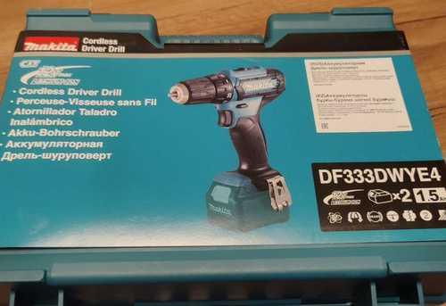 Акк. безударная дрель-шуруповерт Makita DF333dwye4