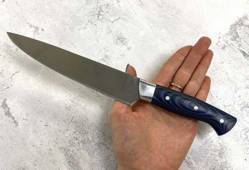 Кухонный нож Хлебный-2, цельнометаллический, AUS-8