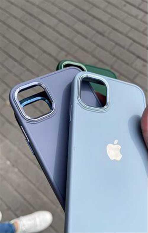 Чехол на Apple iPhone силиконовый, матовый