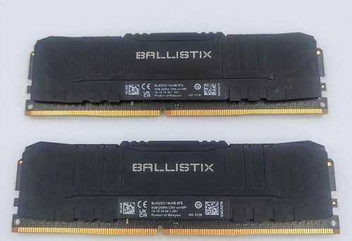 Озу Crucial Ballistix DDR4 16 Gb 3200 Mhz (2x8 Gb)