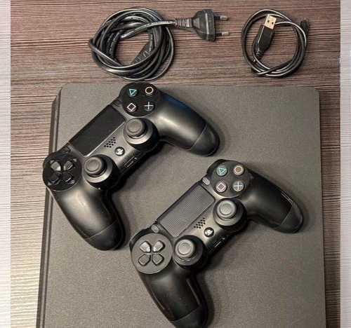 Sony playstation 4 slim 1tb 2 геймпада