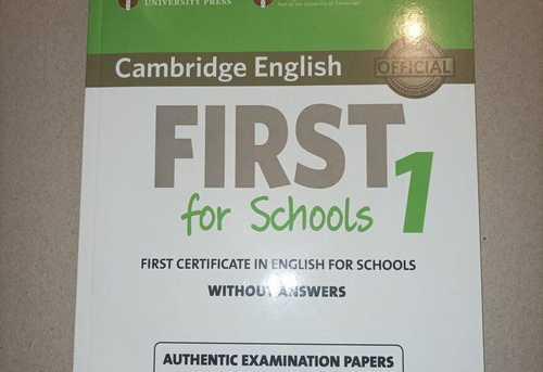 Cambridge first для подготовки к FCE