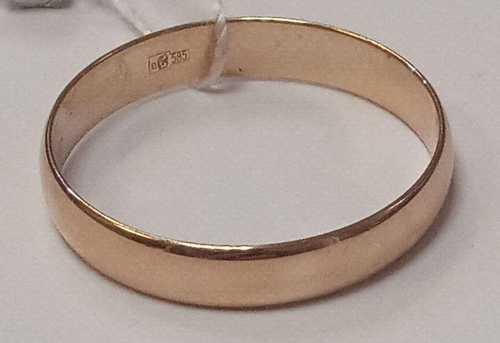 Золотое обручальное кольцо р19 (13650)