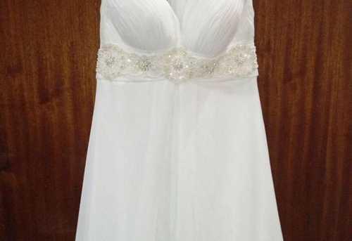 Вечернее платье(свадебное) греческий стиль, 48-50р
