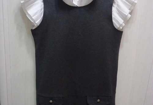 Школьная форма 10-11лет сарафан,блузка + рубашка