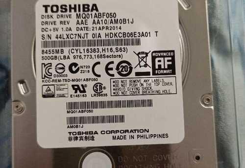 Жесткий диск Toshiba MQ 500гб