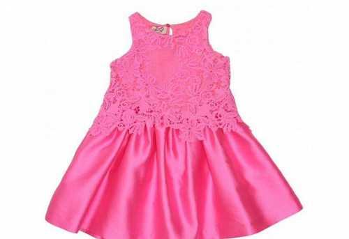 KI6 (chi sei) Платье розовое с кружевным верхом
