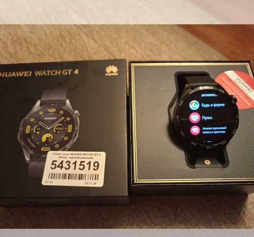 Умные часы huawei watch GT 4 PNX-B19, 46mm, Чёрный