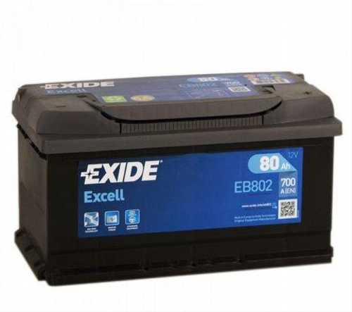 Аккумулятор Exide Excell 80R EB802 обр. пол. 80 Ач
