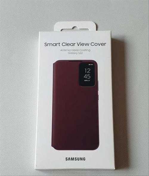 Чехол Smart Clear View на Samsung S22 оригинал