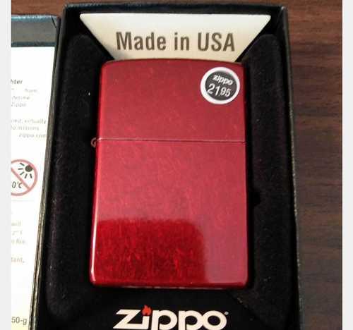 Зажигалка zippo candy apple RED