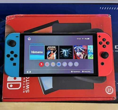 Nintendo switch oled прошитая 192gb   все игры