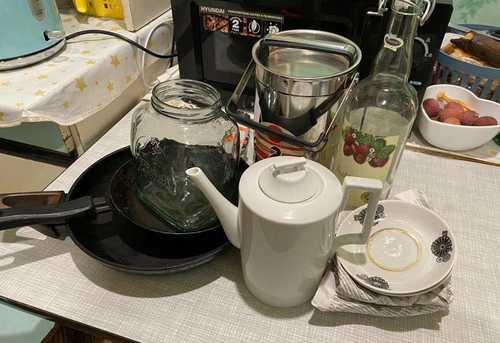 Чугунные сковородки. Кухонная утварь