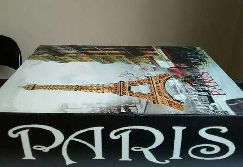 Шкатулка в виде книги paris