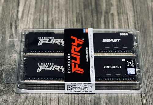 Kingston fury Beast Black 16GB 3733 новая гарантия