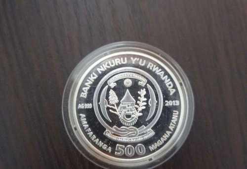 Серебряная монета 500 Франков