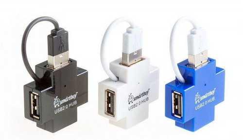 Разветвитель USB (USB 2.0) Smartbuy 4 порта 6900-B