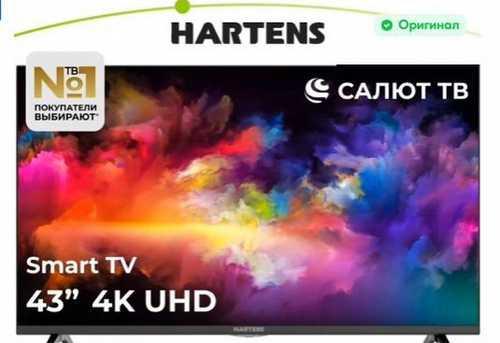 Телевизор Hartens 43" 4K UHD,смарт тв\ черный\новы