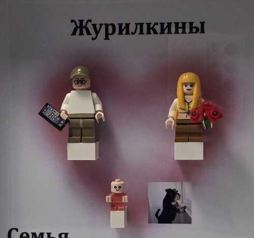 Картина с человечками lego