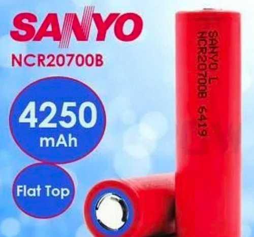 Аккумулятор Li-Ion высокотоковый Sanyo NCR20700B