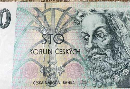 Банкнота 100 чешских крон