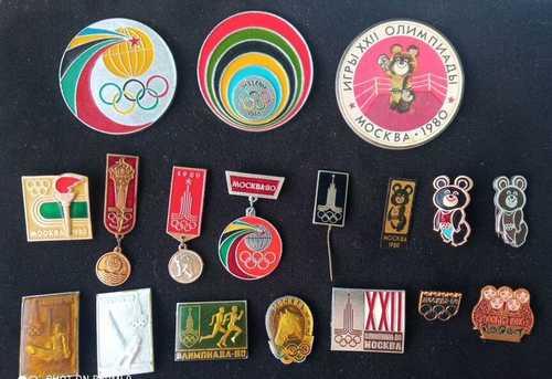 Значки олимпиада 80 СССР