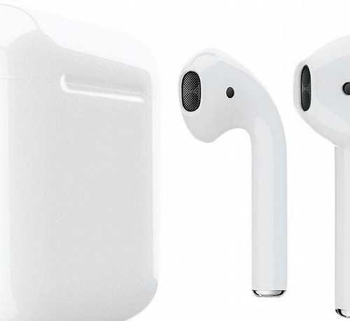 Наушники AirPods 2 с зарядным футляром mrxj2