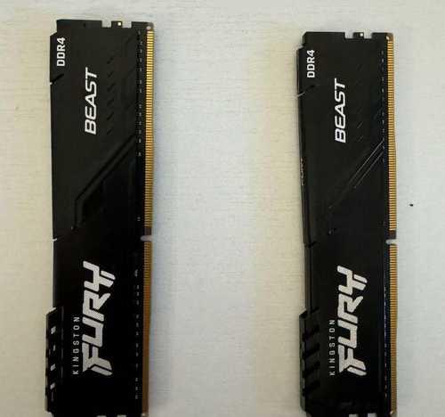 Оперативная память ddr4 16gb 3200 fury