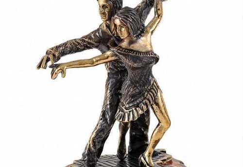 Статуэтка из бронзы и янтаря Парочка Бальные танцы