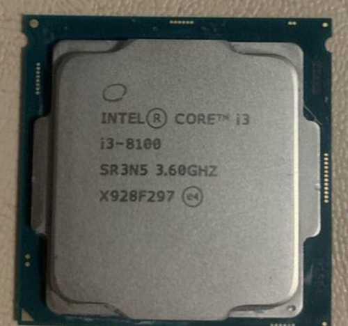 Процессор intel core i3 8100