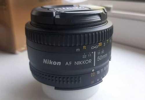 Объектив nikon af nikkor 50mm 1.8D