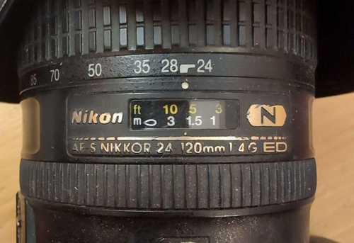 Объектив nikon Nikkor af-s 24-120, f4