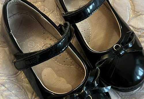 Туфли кожанные для девочки 29 р школьные Mursu
