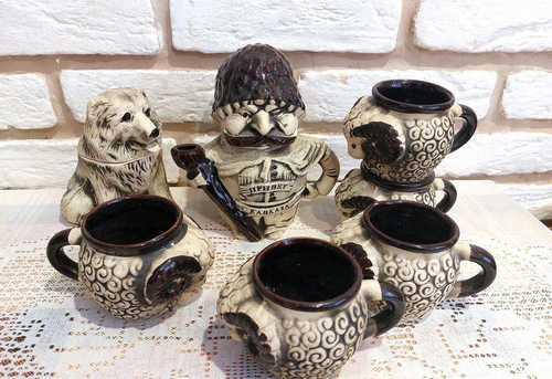 Чайный сервиз керамический сувенирный