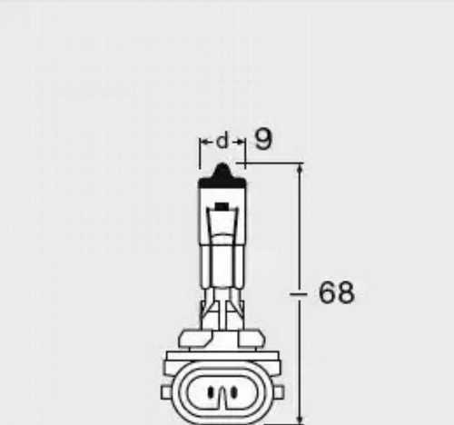 Osram 881 Лампа H27/2 12V 27W PGJ13 original line