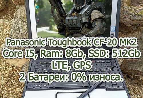 10.1" Panasonic Toughbook CF-20 MK2, 512 ГБ, Core i5-7Y57, RAM 8 ГБ, Intel HD Graphics 615