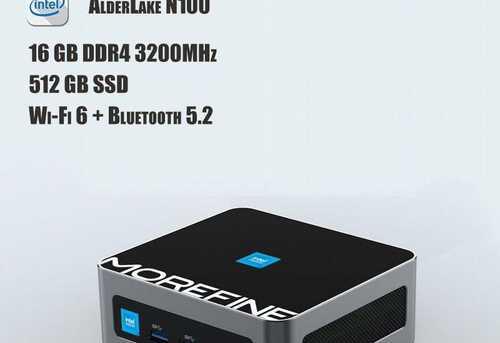 Мини пк morefine M9 Intel AlderLake N100 16GB/512