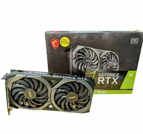 Видеокарта nvidia GeForce RTX 3060 12гб gddr6 Б/у