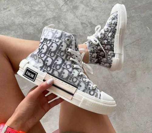 Кеды Christian Dior Mid Grey
